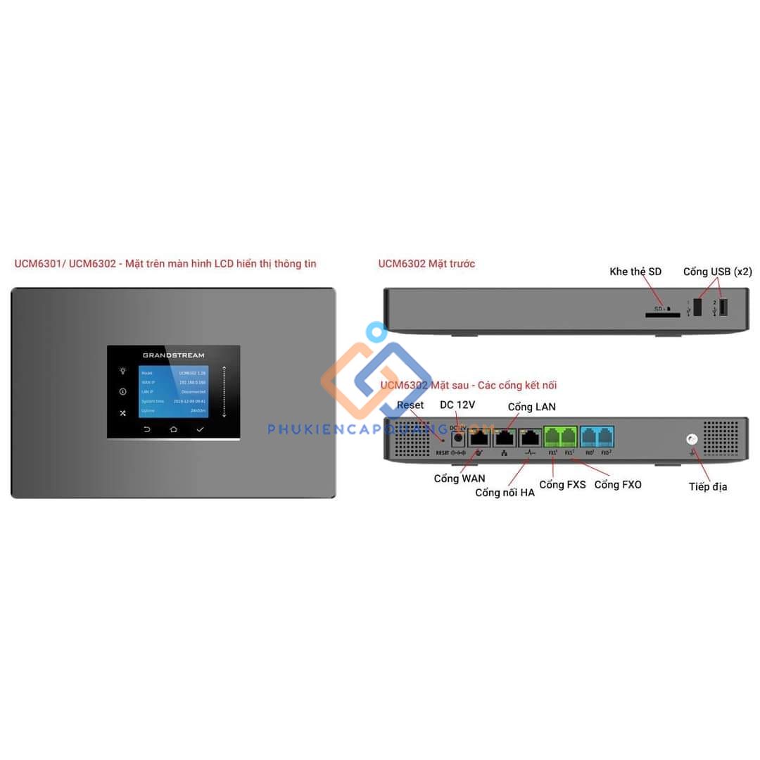 Tổng Đài IP Grandstream UCM6302